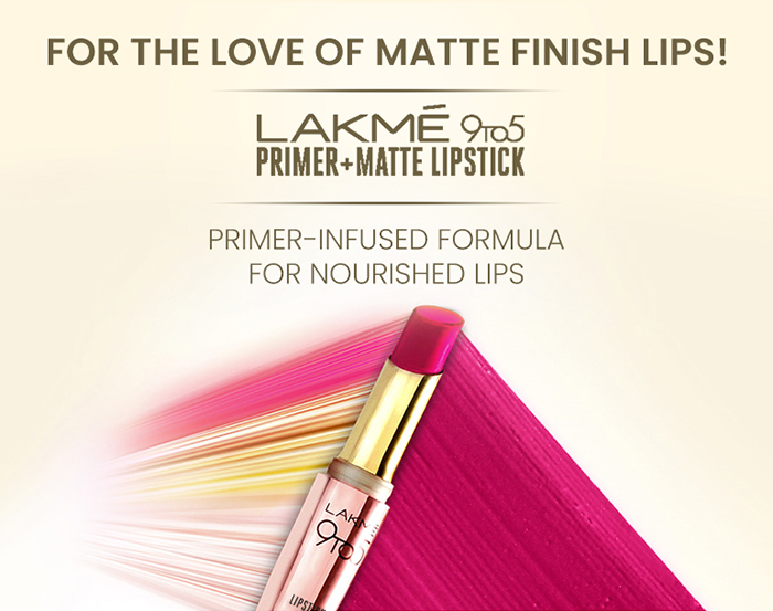 Lakme 9 to 5 Powerplay Priming Matte Lipstick, Lasts 16hrs, Cherry Chic ...