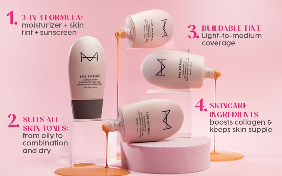 Buy HOUSE OF MAKEUP Face Anything Luminous Skin Tint For Glass Skin ...