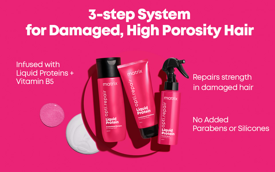 Matrix Opti.Repair Professional Shampoo and Porosity Spray Regime for ...