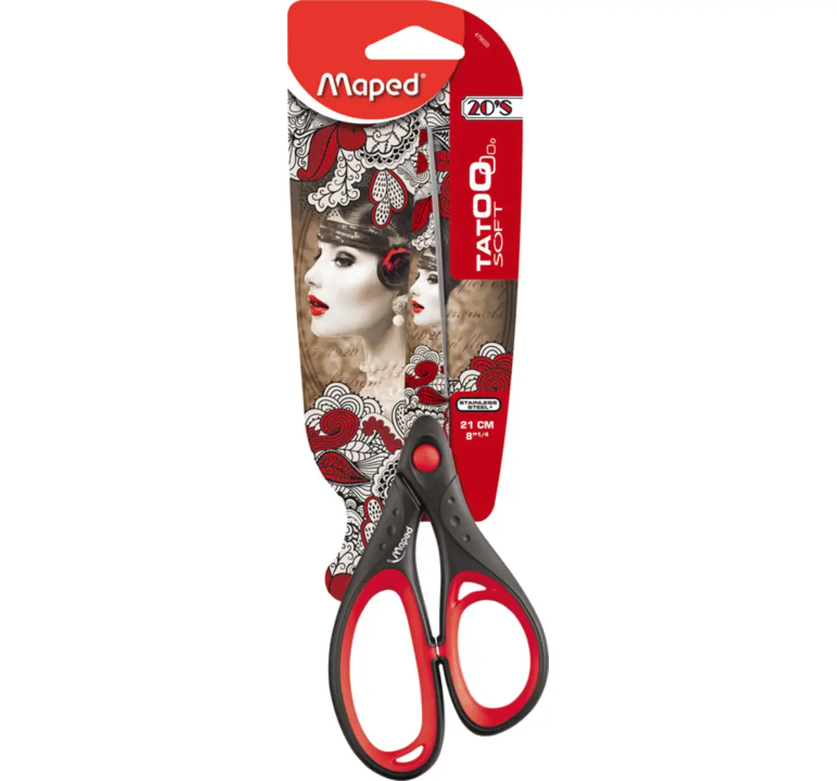 Buy Maped Soft Grip Tatoo Deco Collection Scissor 21cm- Assorted , 7Y+ (Multicolor) Online ...