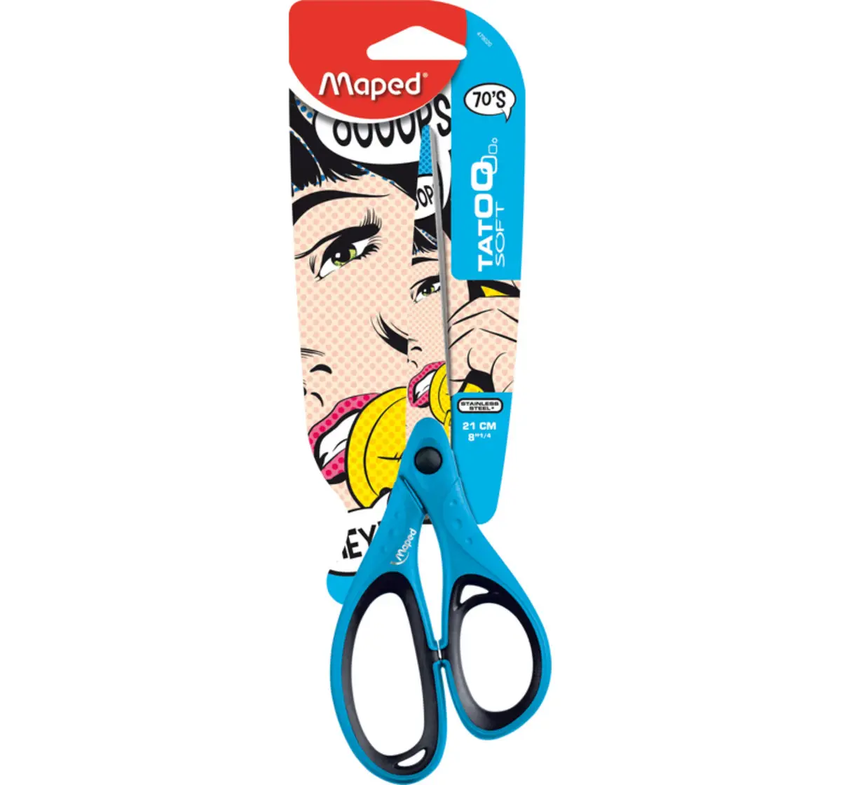 Buy Maped Soft Grip Tatoo Deco Collection Scissor 21cm- Assorted , 7Y+ (Multicolor) Online ...