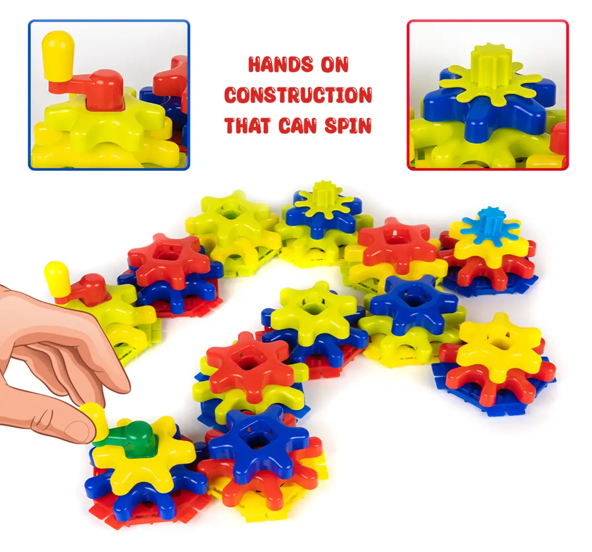 Buy Ratna's Make & Spin Gears, Activity Game, Multicolour, 3Y+ Online ...