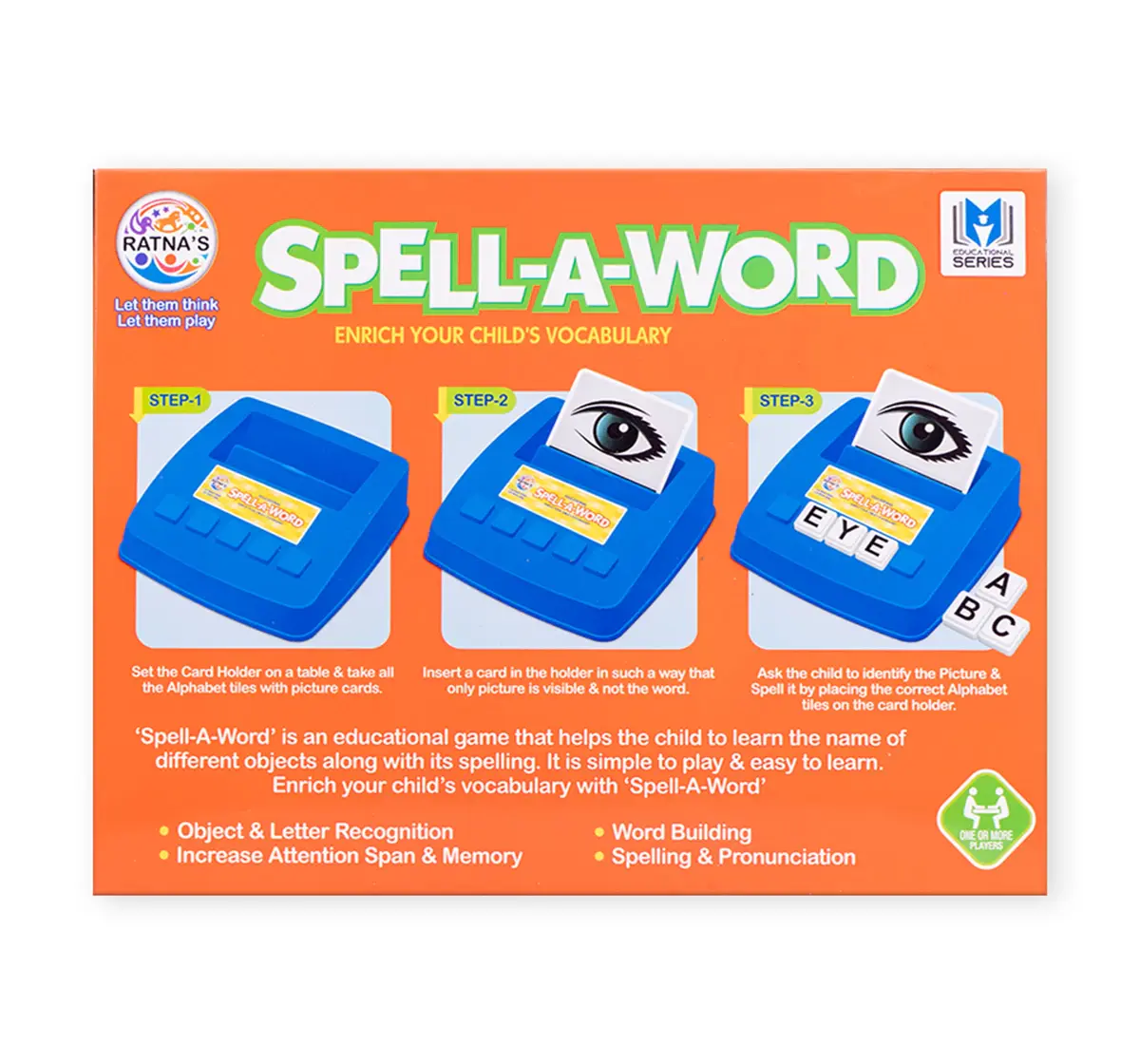 Buy Ratna's Spell-A-Word, Educational Games, Multicolour, 3Y+ Online ...
