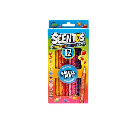 Scentos 12 Colour Pencils, 3Y+