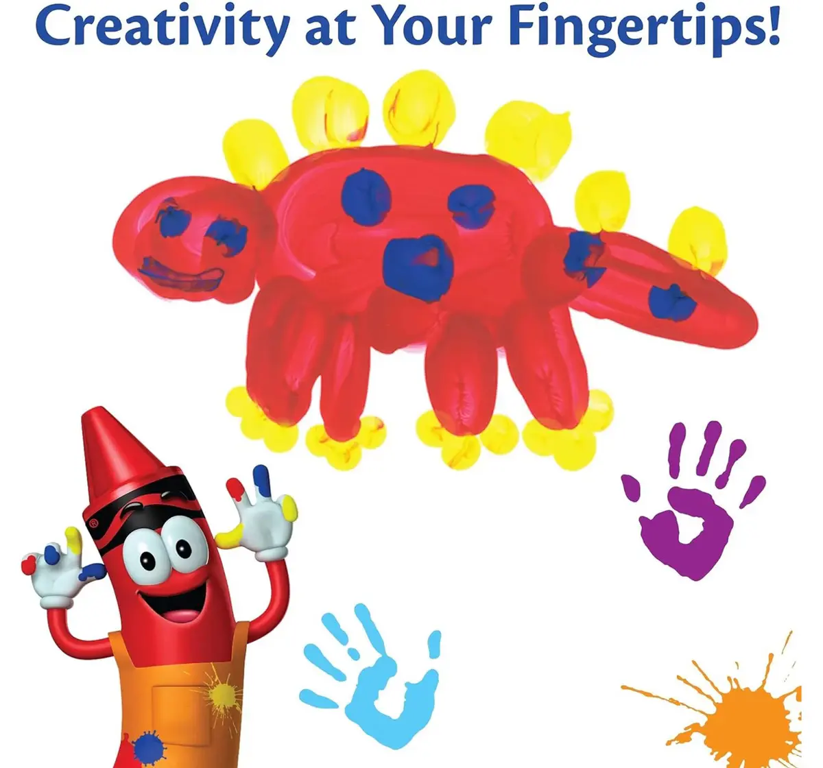 Buy Crayola Washable Bold Finger-paint, Primary Colors, 3 Pieces, 3Y ...