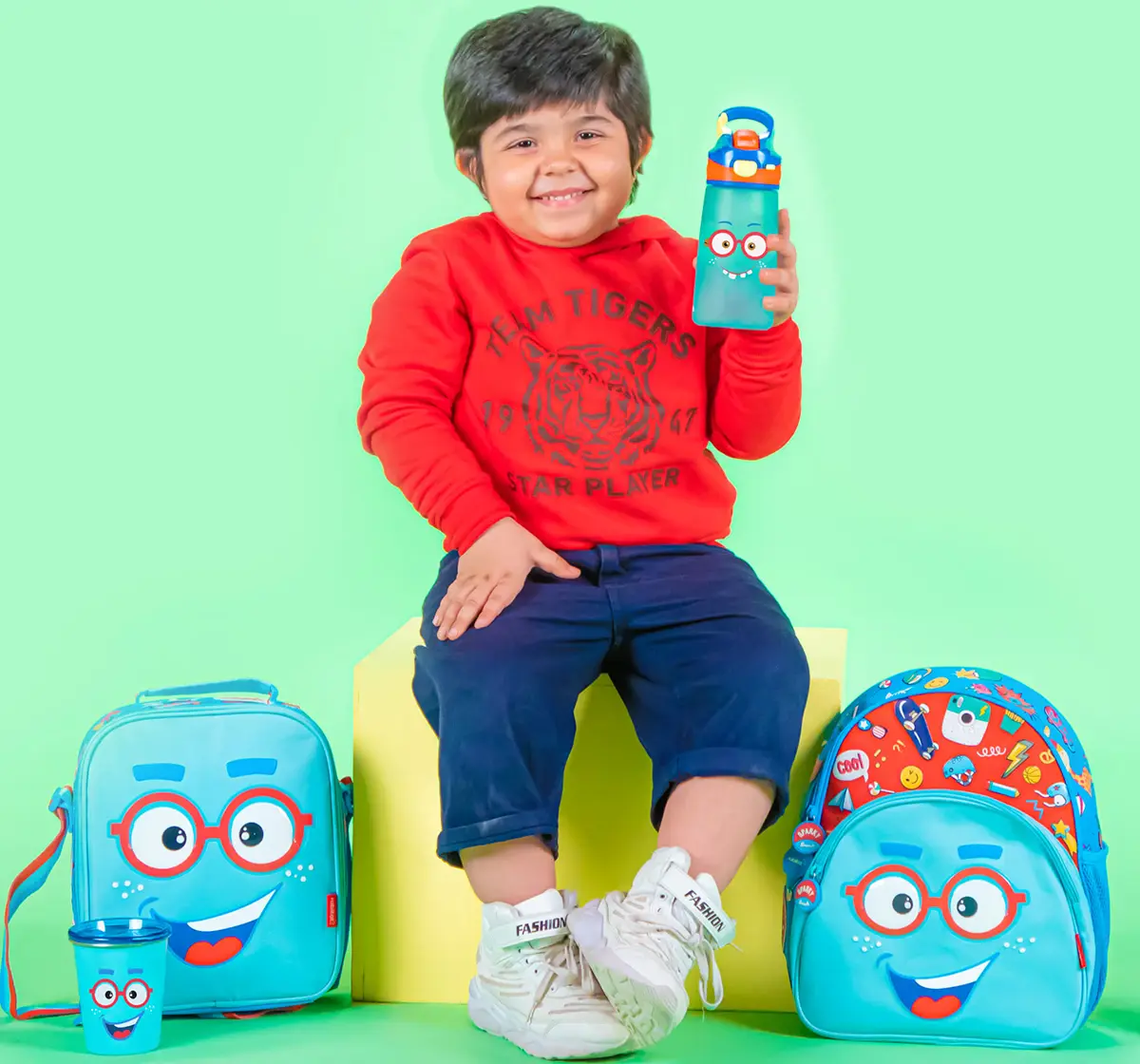 Rabitat Snap Lock Sipper Bottle, Blue, 5Y+