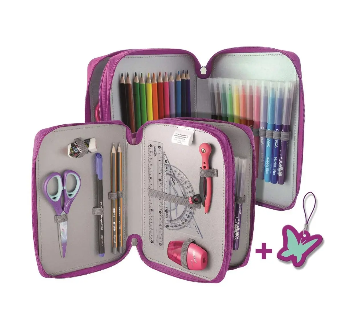 Buy Maped Butterfly Complete Stationery Kit, 3Y+ (Multicolor) Online ...