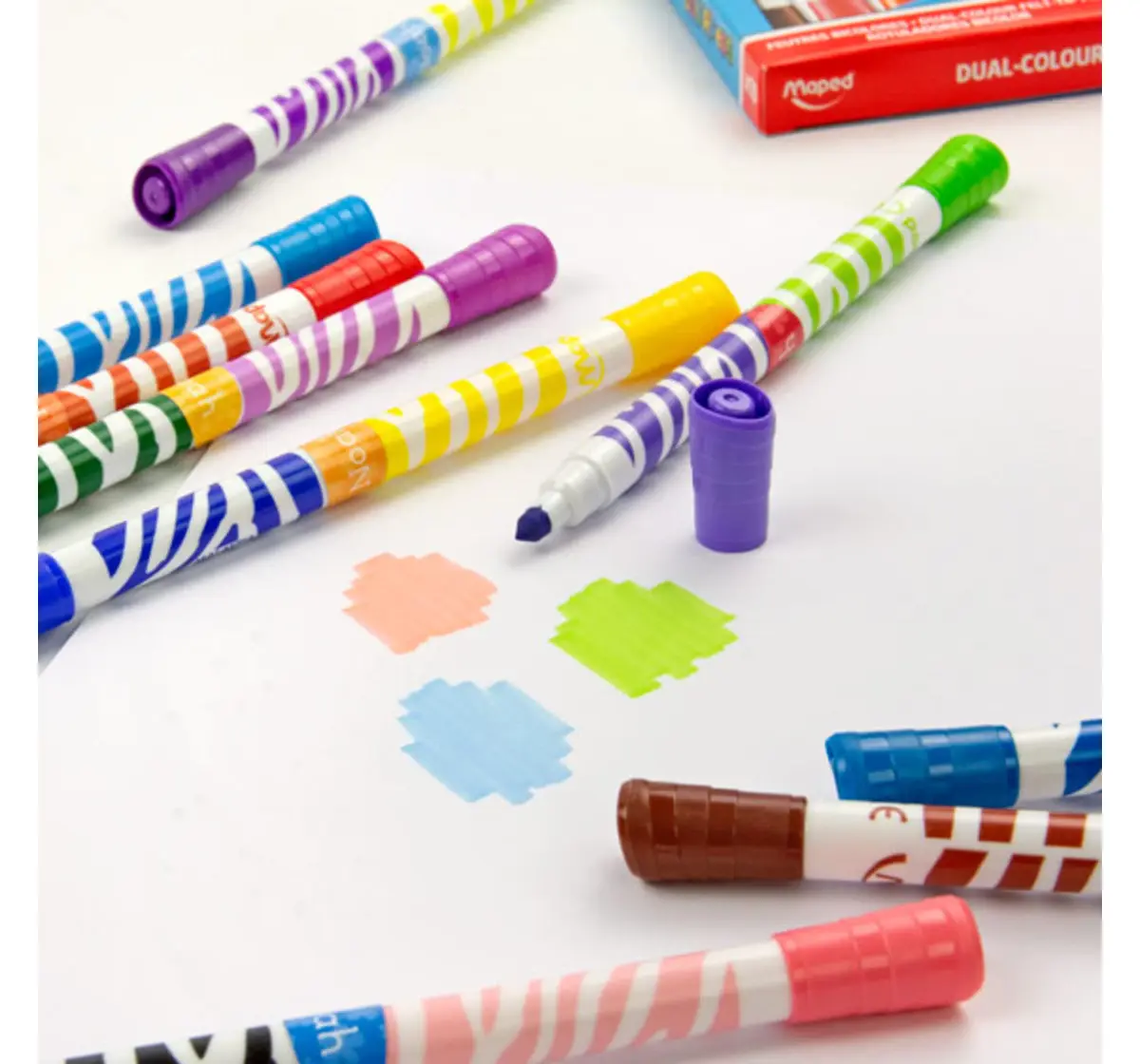 Buy Maped Duo Colour Felt Tip Marker Set - Assorted, 3Y+ (Multicolour ...