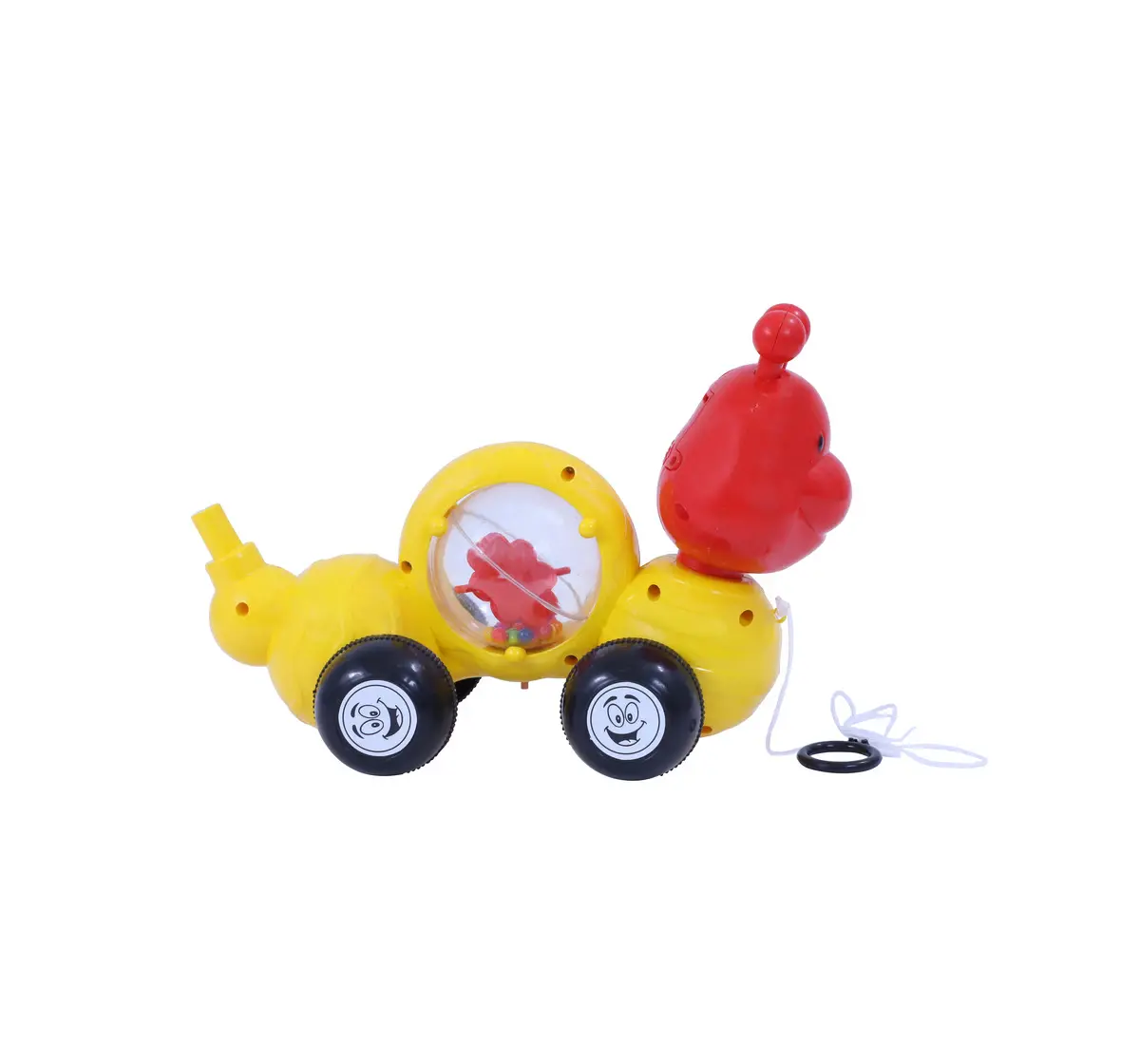 Toyzone Pull Along Baby Bee 71464 Yellow and Red, 12M+