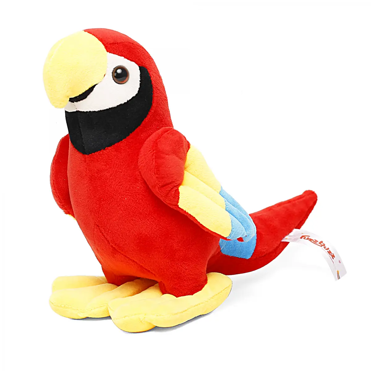 Fuzzbuzz Parrot Soft Toy, Red, 3Y+