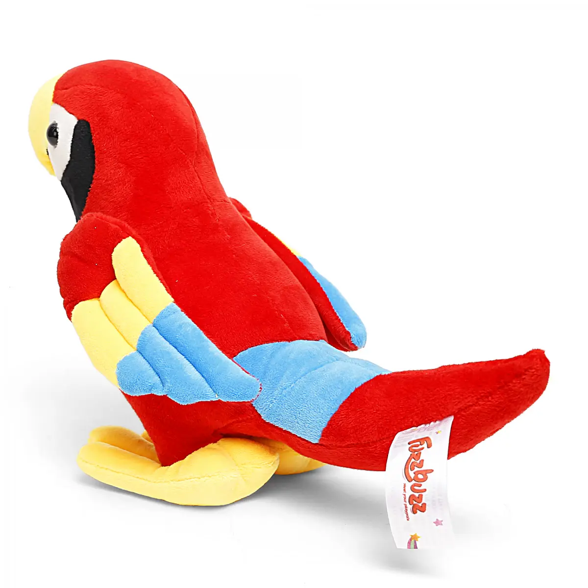 Fuzzbuzz Parrot Soft Toy, Red, 3Y+