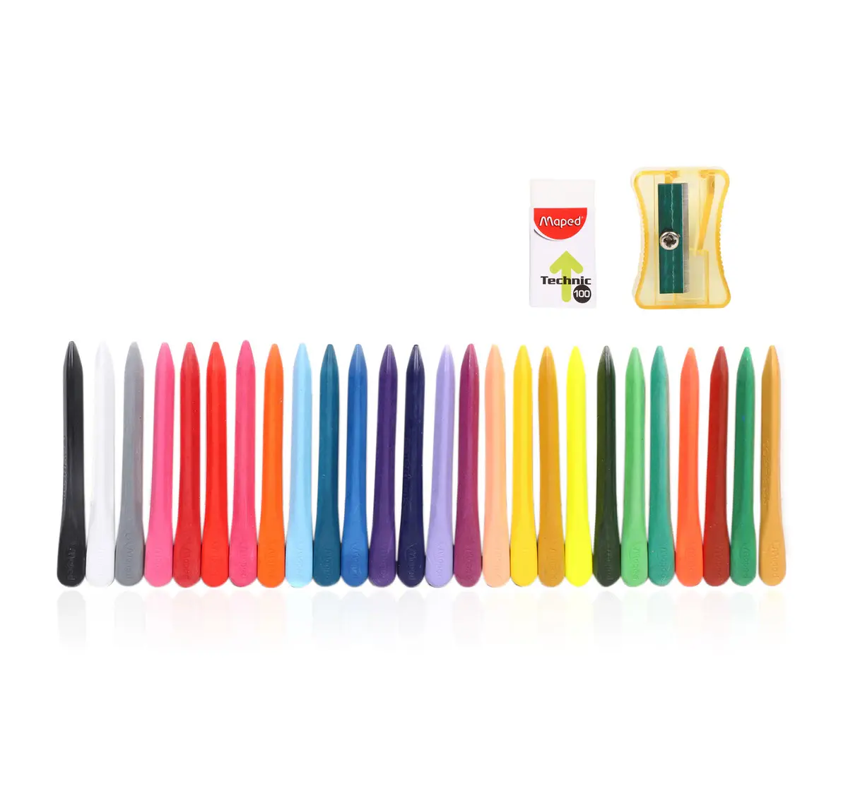 Buy Maped Color'Peps Erasable Plastic Crayons - Assorted, 3Y ...