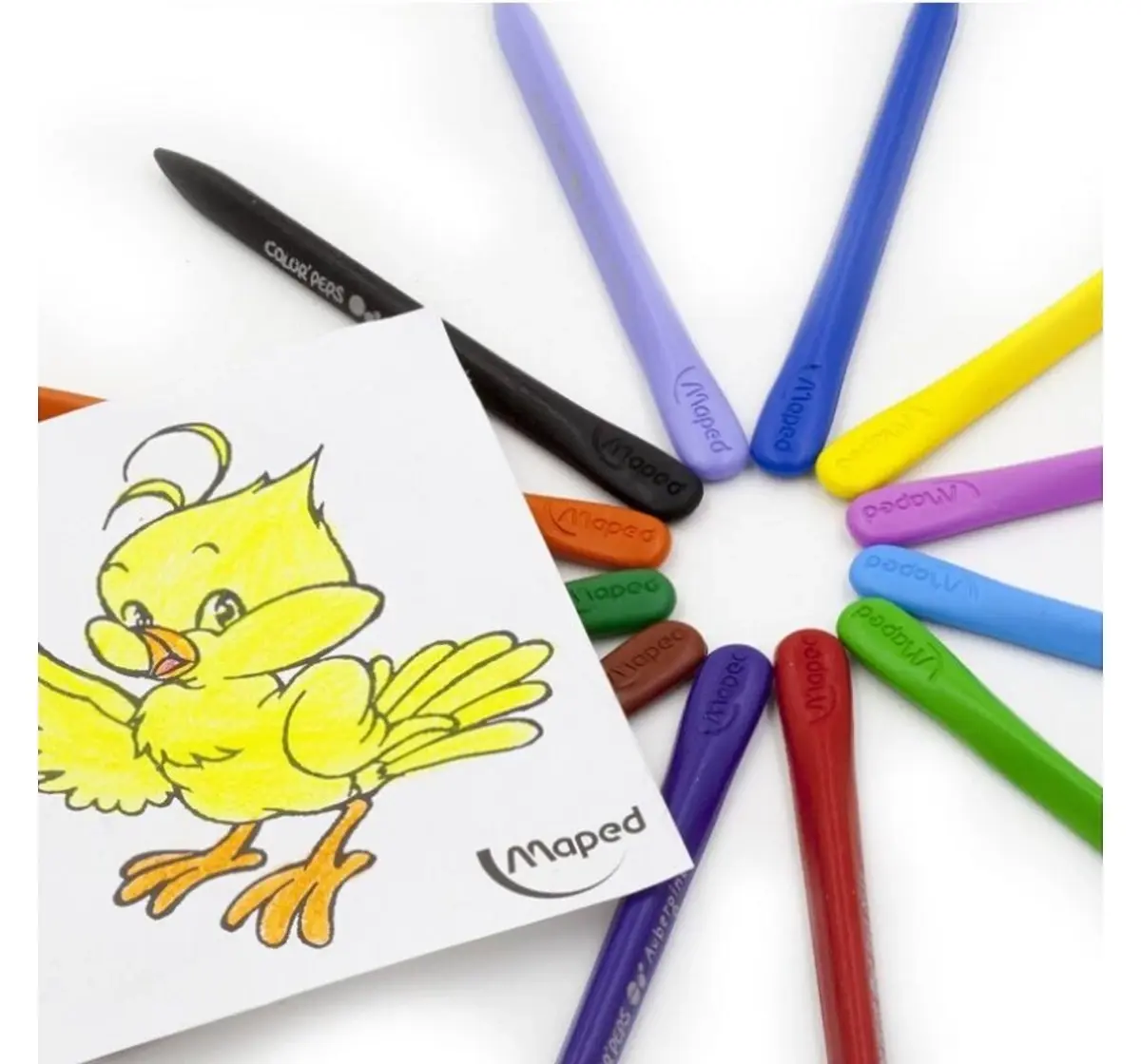 Buy Maped Color'Peps Erasable Plastic Crayons - Assorted, 3Y ...
