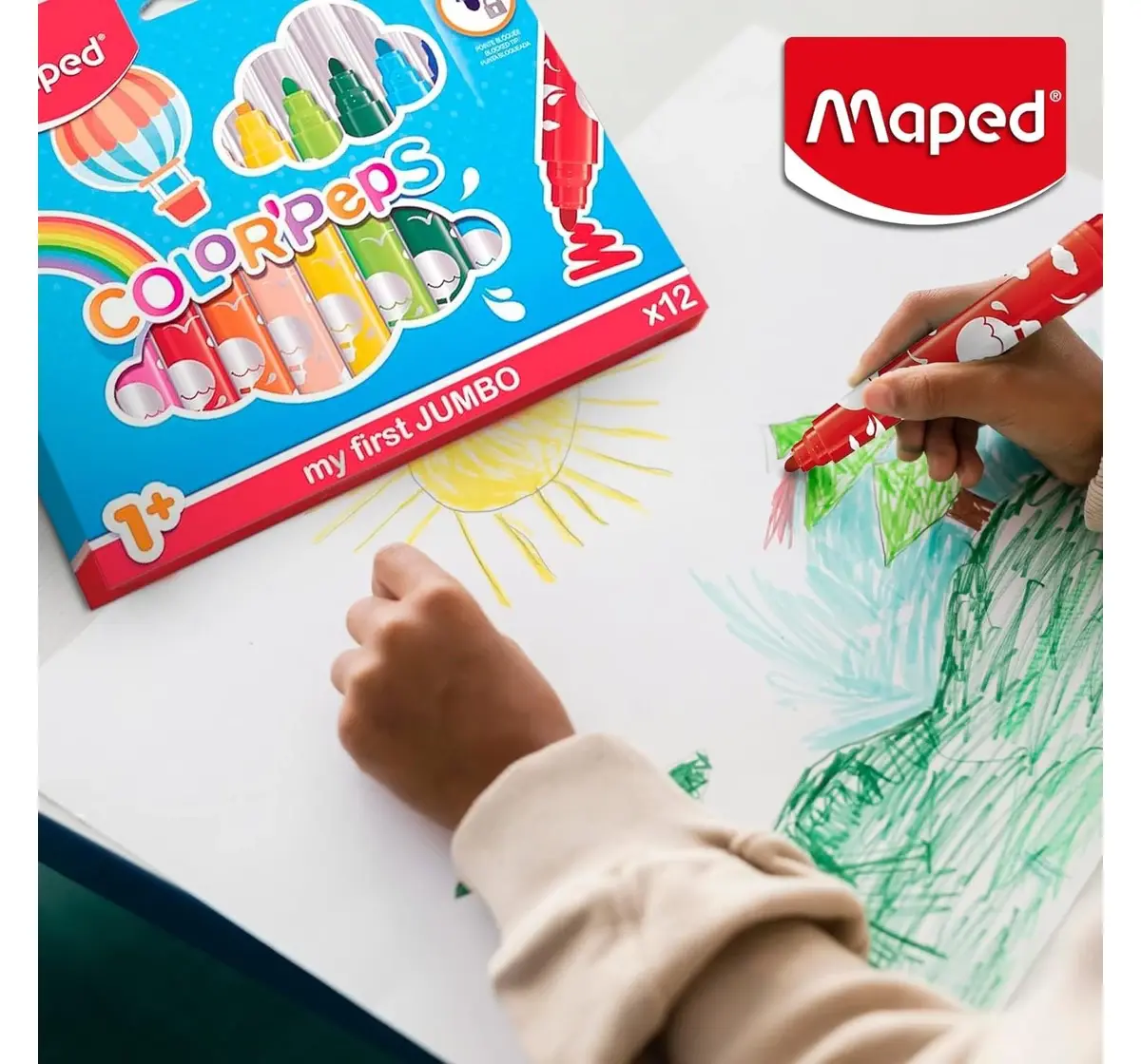 Buy Maped Color'Peps Painting Plastic Palette, 3Y+ (White) Online ...
