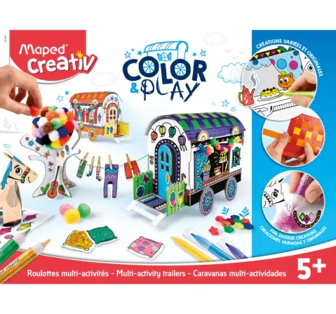 Buy Maped Creativ Kit Color and Play 4 Seasons Tree, 5Y+ (Multicolour ...