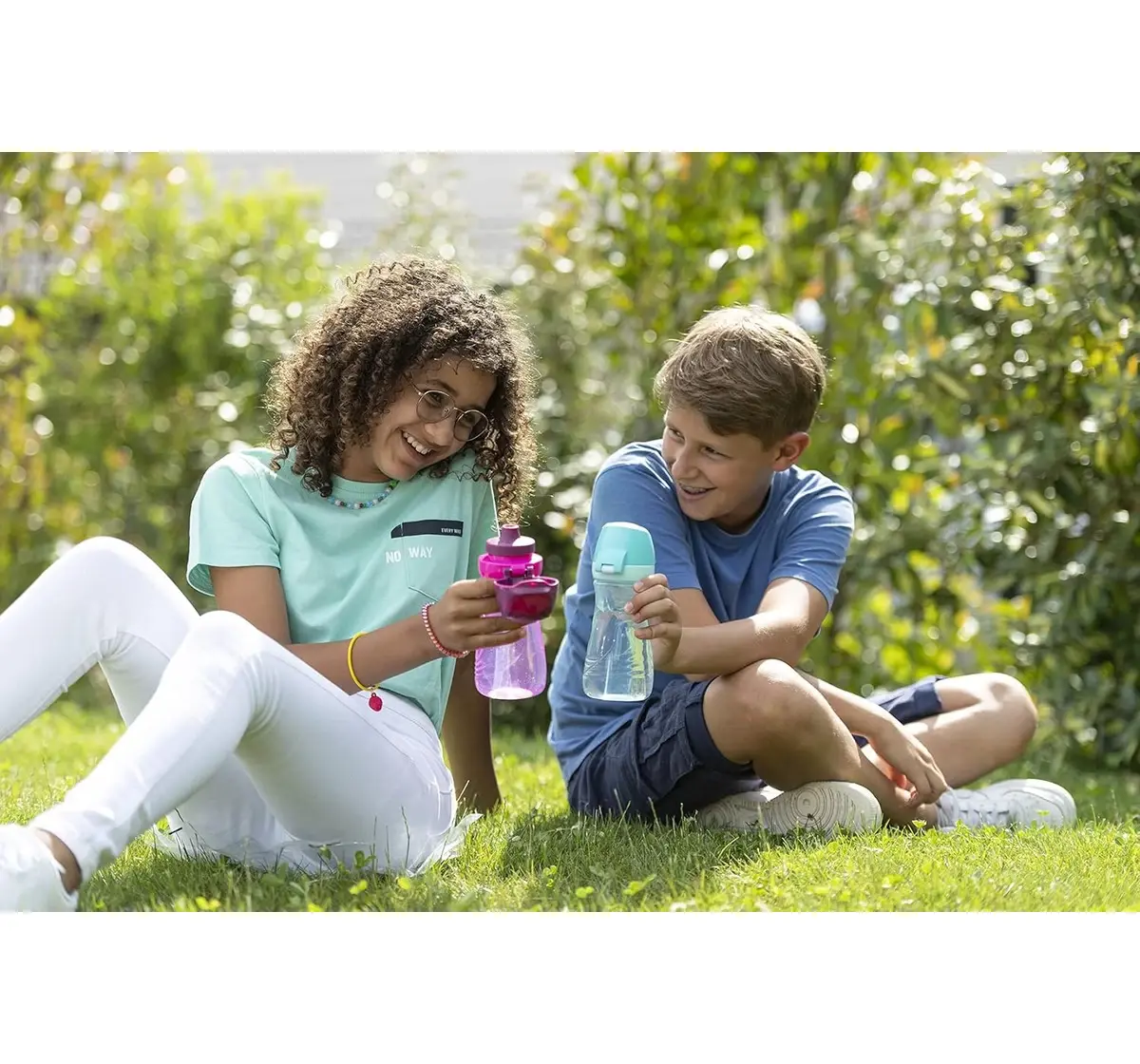 Buy Maped Kids Concept Water Bottle -430ml, 3Y+ (Blue & Green) Online | Hamleys India