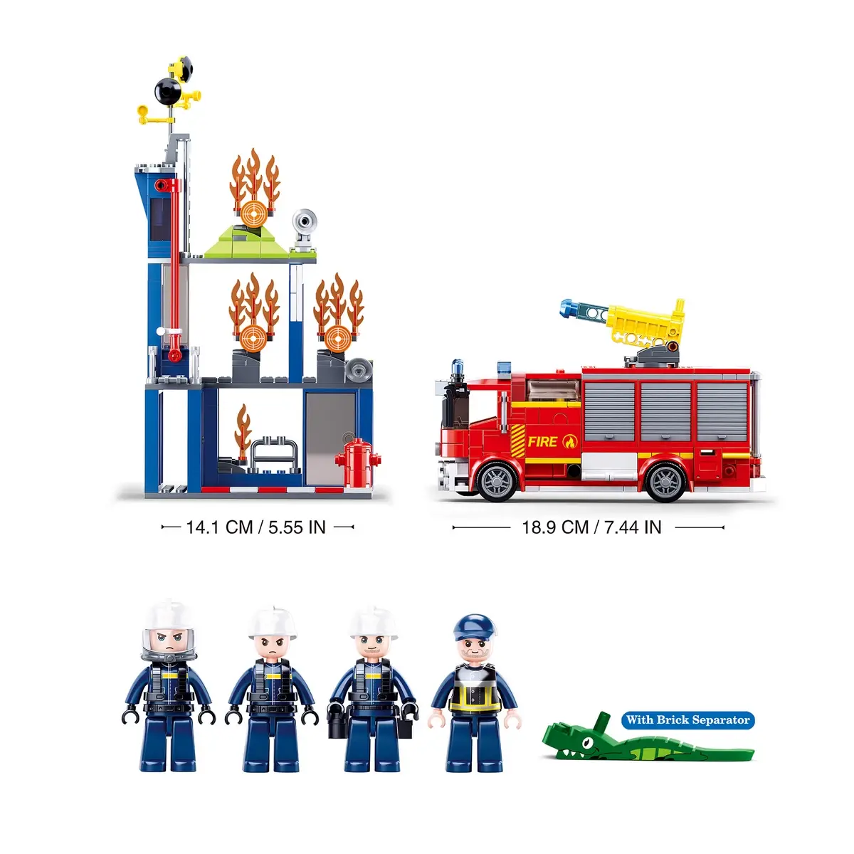 Sluban Building Block Toy Fire Fighting Training Center Multicolour, 6Y+