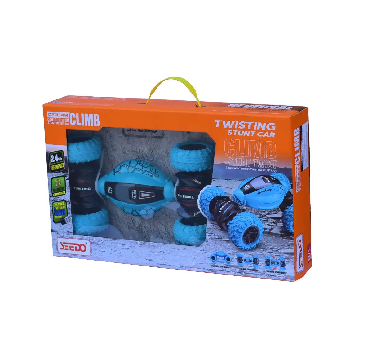 Seedo All Terrain Remote Controlled Twisting Stunt Car For Kids of Age ...