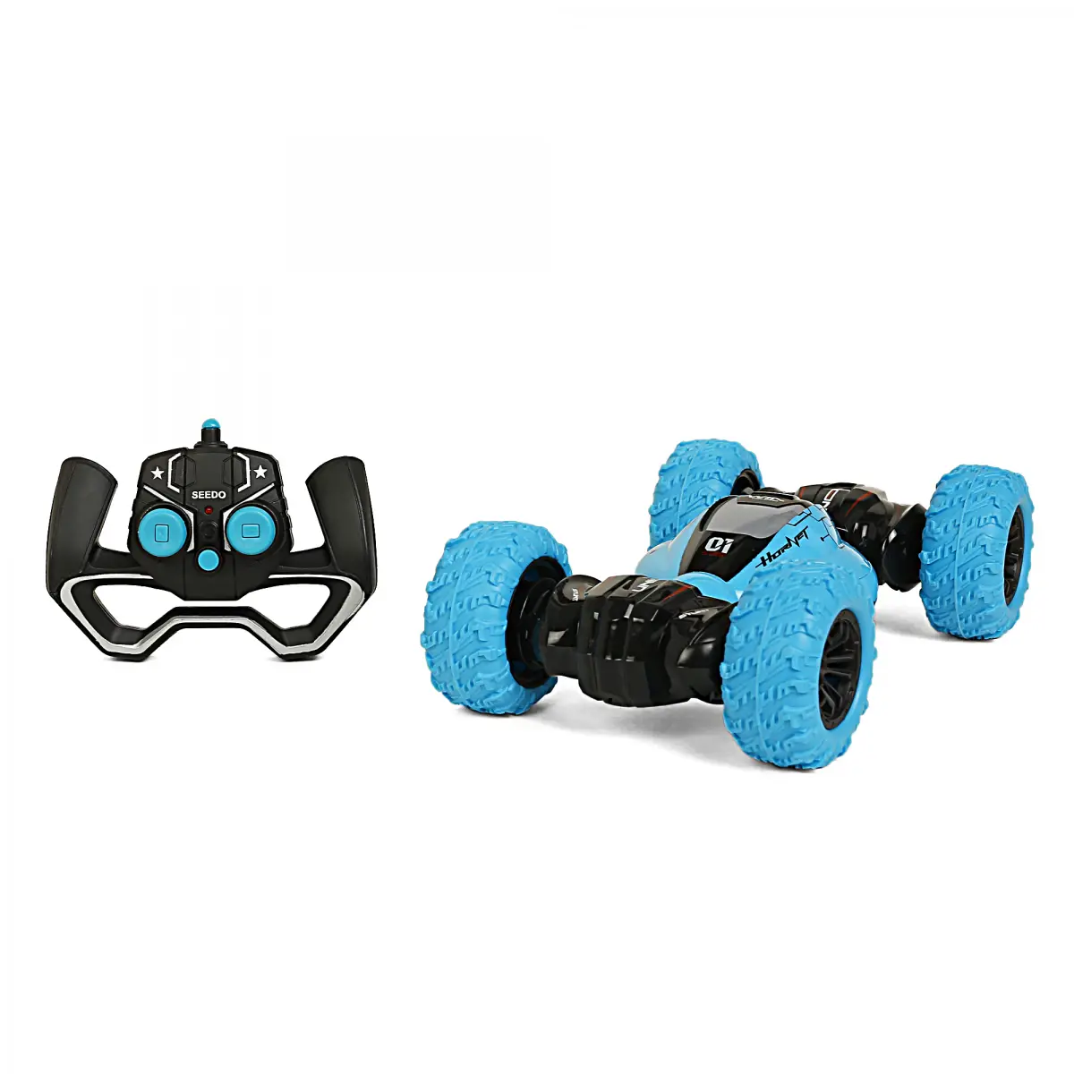 SEEDO Remote Control Rechargeable Twisting Stunt Car 8Y Blue