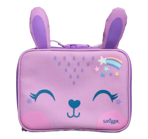 Smiggle Round About Teeny Tiny Square Lunch Box Lilac 3Y