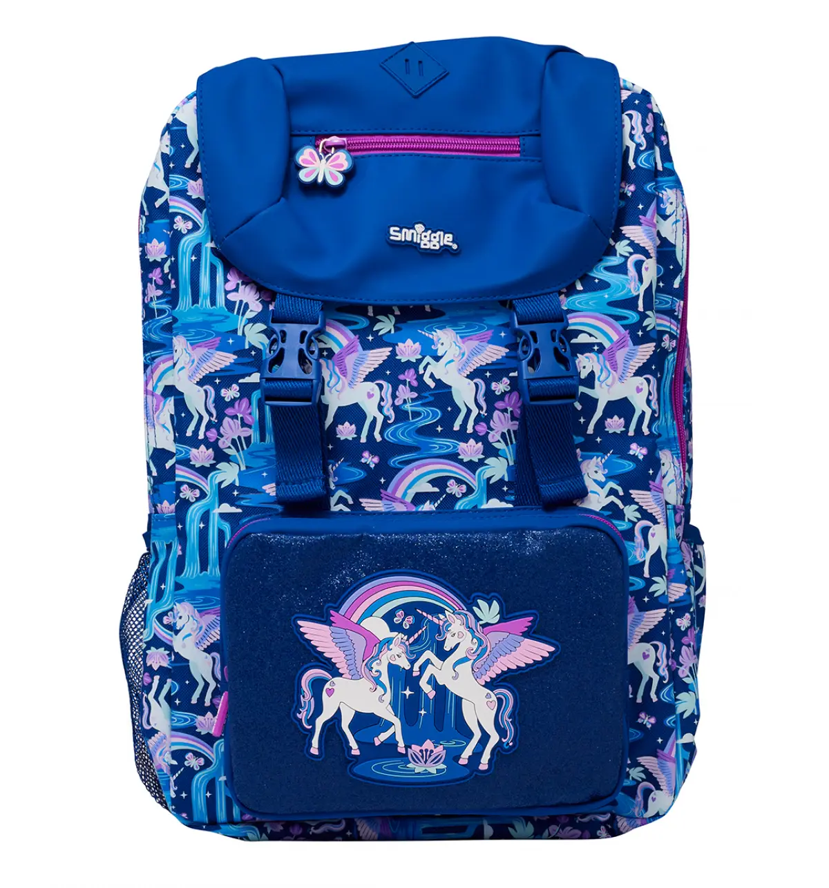 Smiggle Away Foldover Backpack Navy, 3Y+