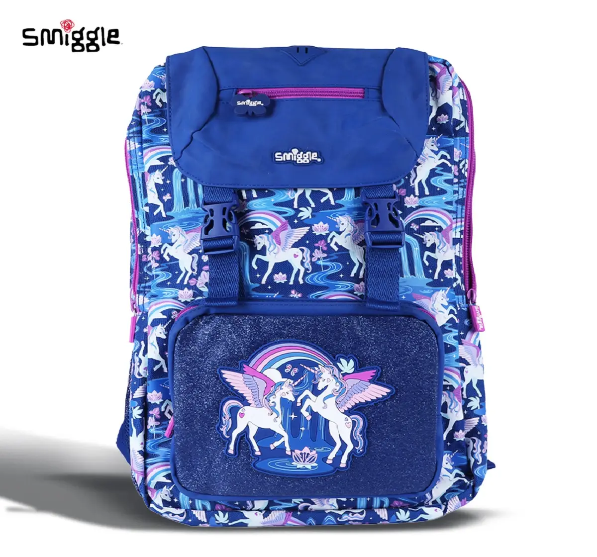 Buy Smiggle Away Foldover Backpack for Kids, Stylish Bag with 4 Zipped ...