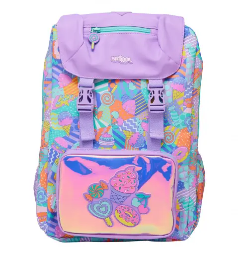 Smiggle Away Foldover Backpack Lilac, 3Y+