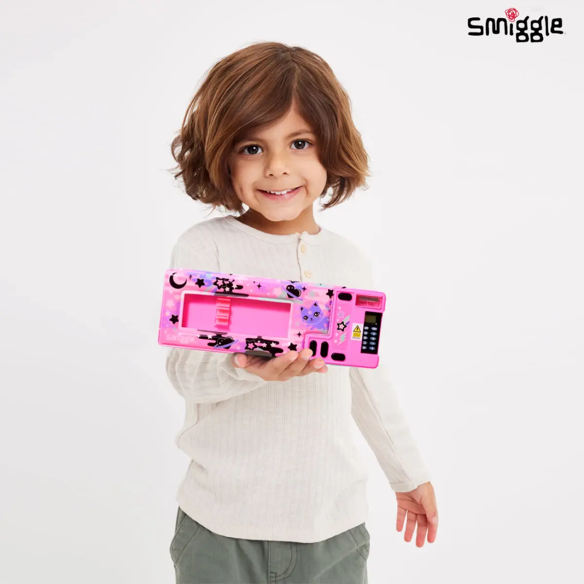 Buy Smiggle Away Magnetic Pencil Box for Kids with Calculator, Template ...