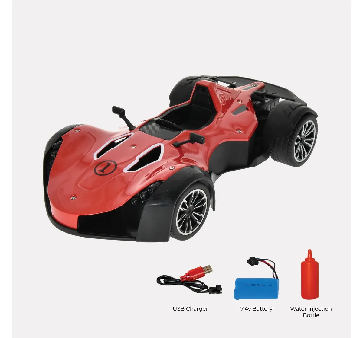 Playzu R/C Car Die-Cast Spray R/C Sports - R Red 6 Years+