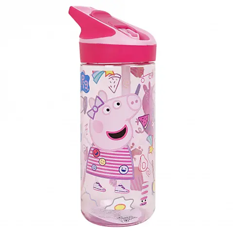 Peppa Pig Stor Medium Tritan Water Bottle, 620ml, Pink