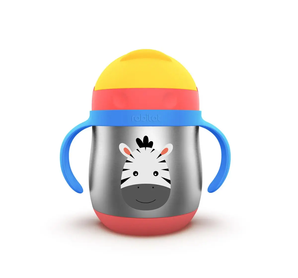 Rabitat First Step Gravity Sipper Zesty Zebra 390 ml For Kids of Age 6M ...