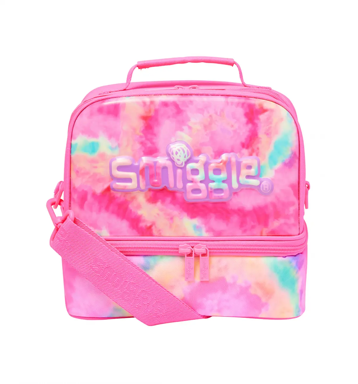 Smiggle Vivid Hardtop Lunchbox Pink, 3Y+