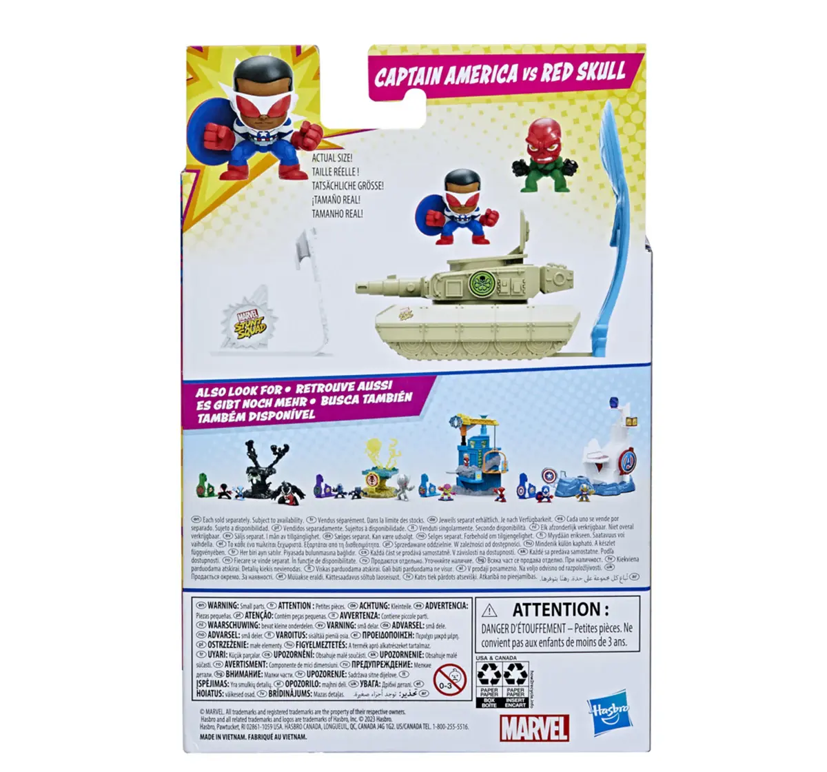Buy Marvel Stunt Squad Captain America vs. Red Skull Playset, 1.5-Inch ...
