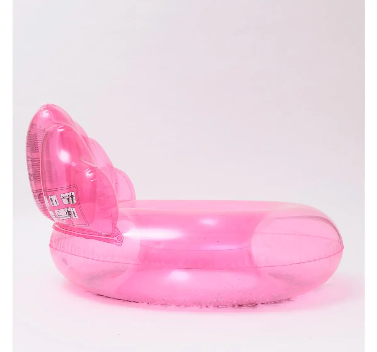 SUNNYLiFE Luxe Pool Ring Shell Bubblegum, Inflatables, 10Y+