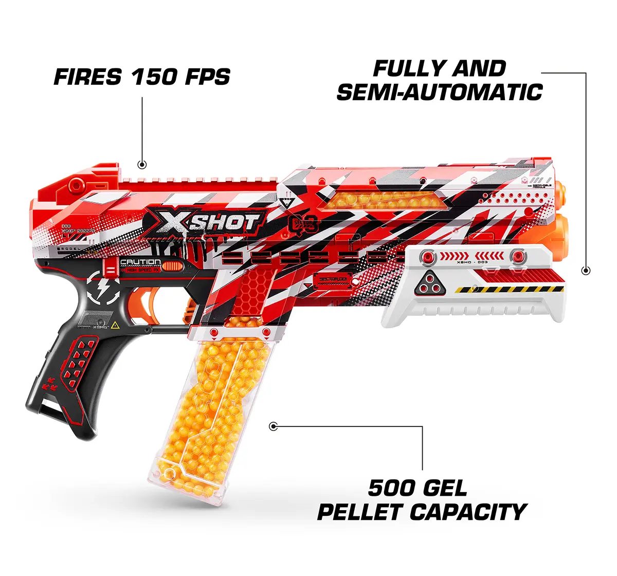 X shot Hyper Gel Small Blaster 5k Gellets 14Y Red