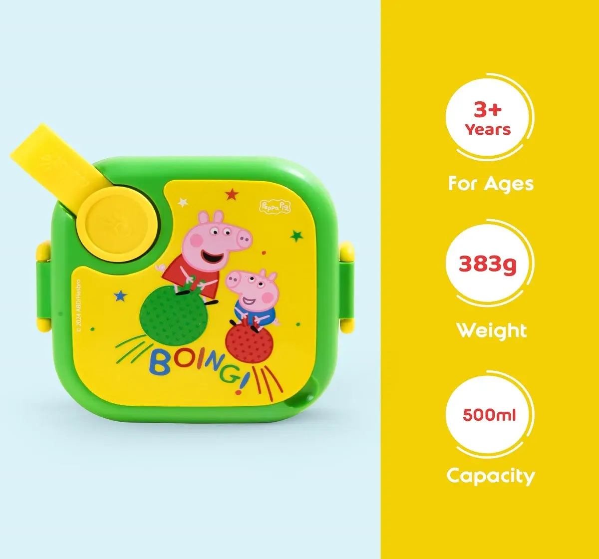 Buy Rabitat Peppa Lunchmate Mini - Hop On, Lunchbox for kids, 3Y ...