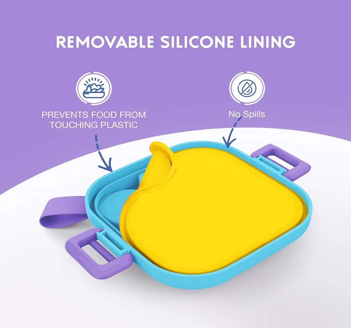 Buy Rabitat Peppa Lunchmate Mini - Rainy Day, Lunchbox for kids, 3Y ...