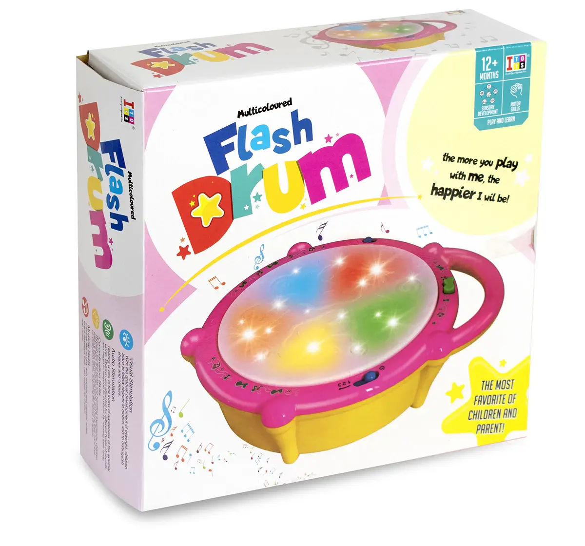 Buy ITOYS Flash Drum Musical Toy, Multicolour, 3Y+ Online | Hamleys India