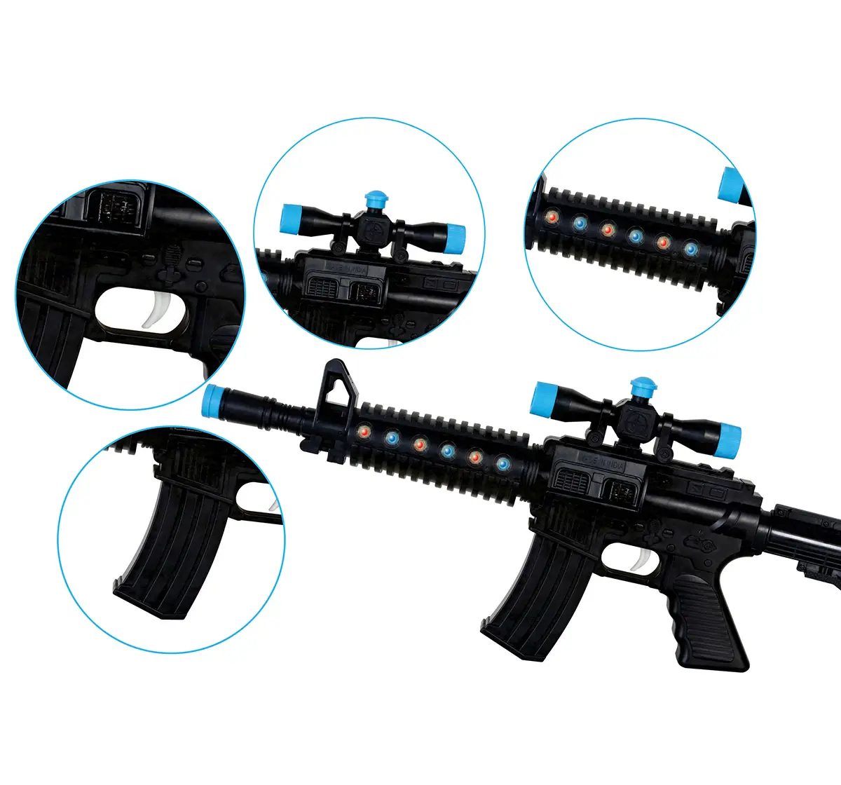 Buy ITOYS Viper Strike Vk 47 Light & Sound Gun, Multicour, 3Y+ Online ...