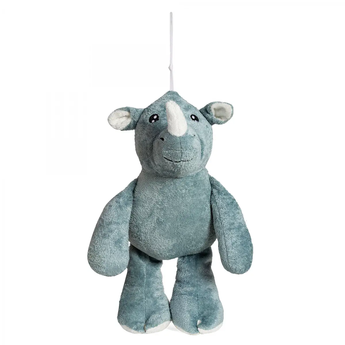 Fuzzbuzz Rhino Soft Toys for Kids, 50cm, Grey