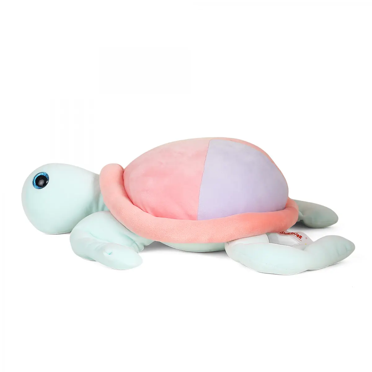 Fuzzbuzz Super Soft Glitter Eye Turtle Multicolour, 60cm