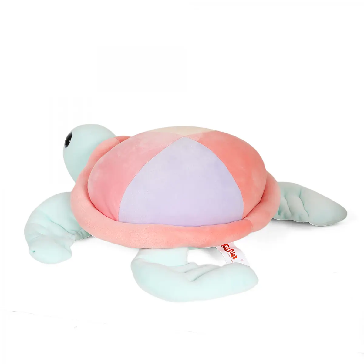 Fuzzbuzz Super Soft Glitter Eye Turtle Multicolour, 60cm