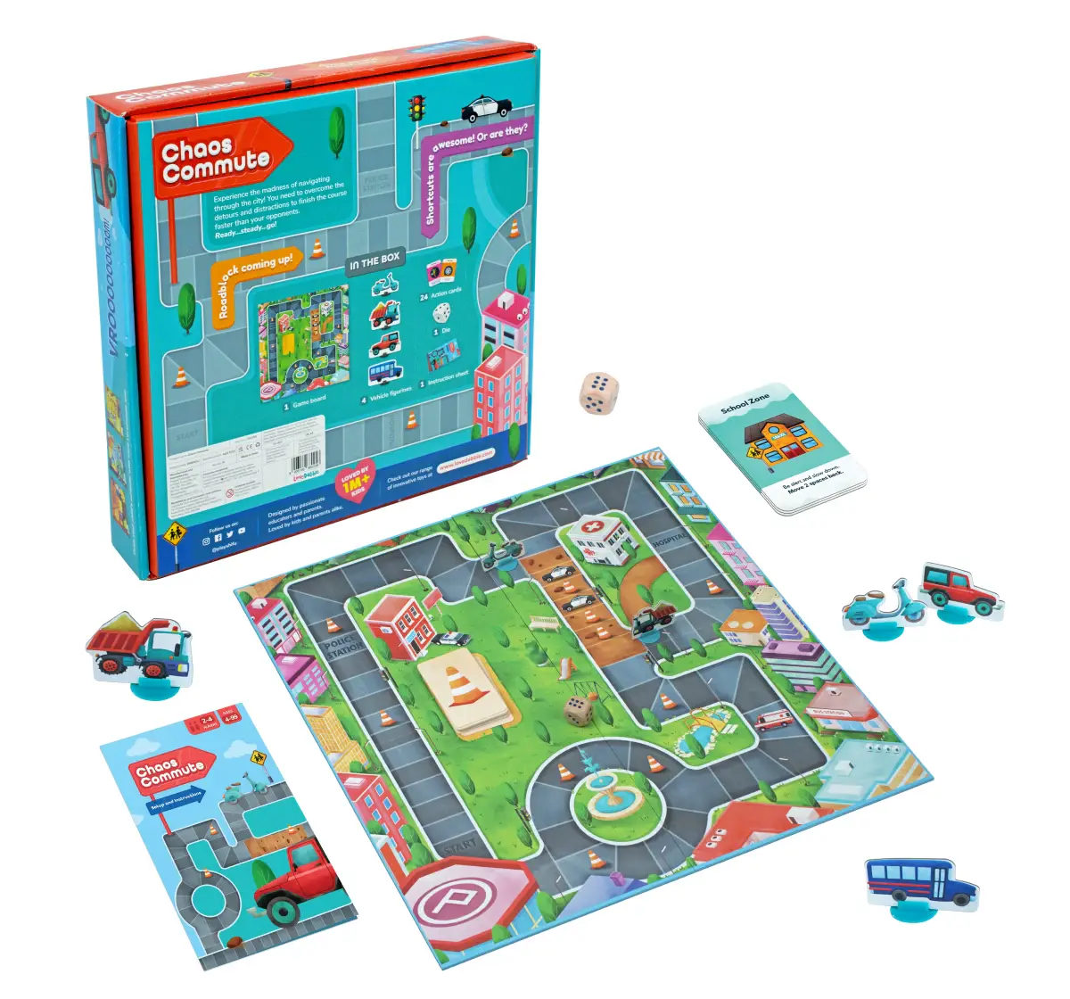 Buy Bloomingo Chaos Commute Board Game, 4Y+ Online | Hamleys India