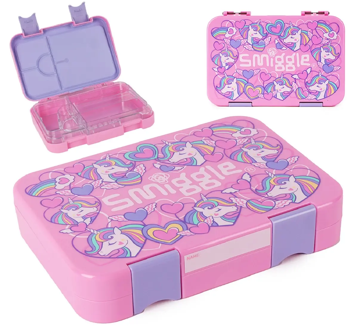 Buy Smiggle Fly Hi Bento Lunch Box for Kids with Removable Inner Tray ...