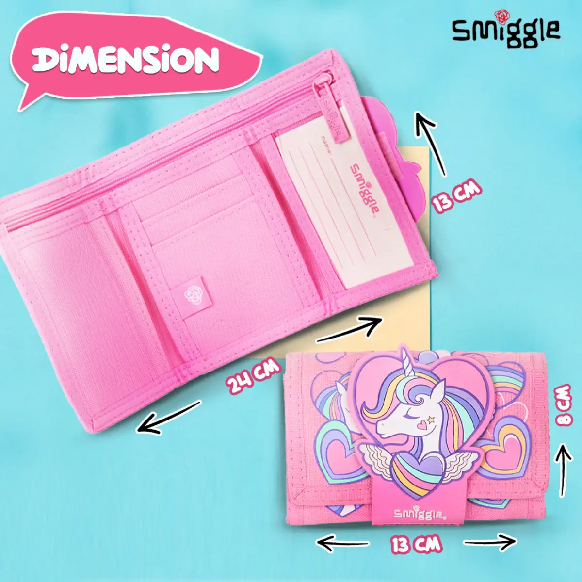 Buy Smiggle Fly Hi Cartoon Kid’s Wallet with Cute Silicone Graphic ...