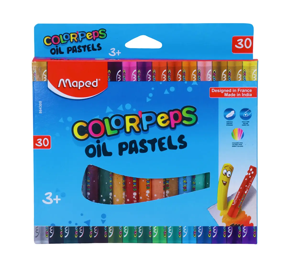 Buy Maped Baby Plastic Crayons Ring Shaped, 1Y+ (Mukticolour) Online ...