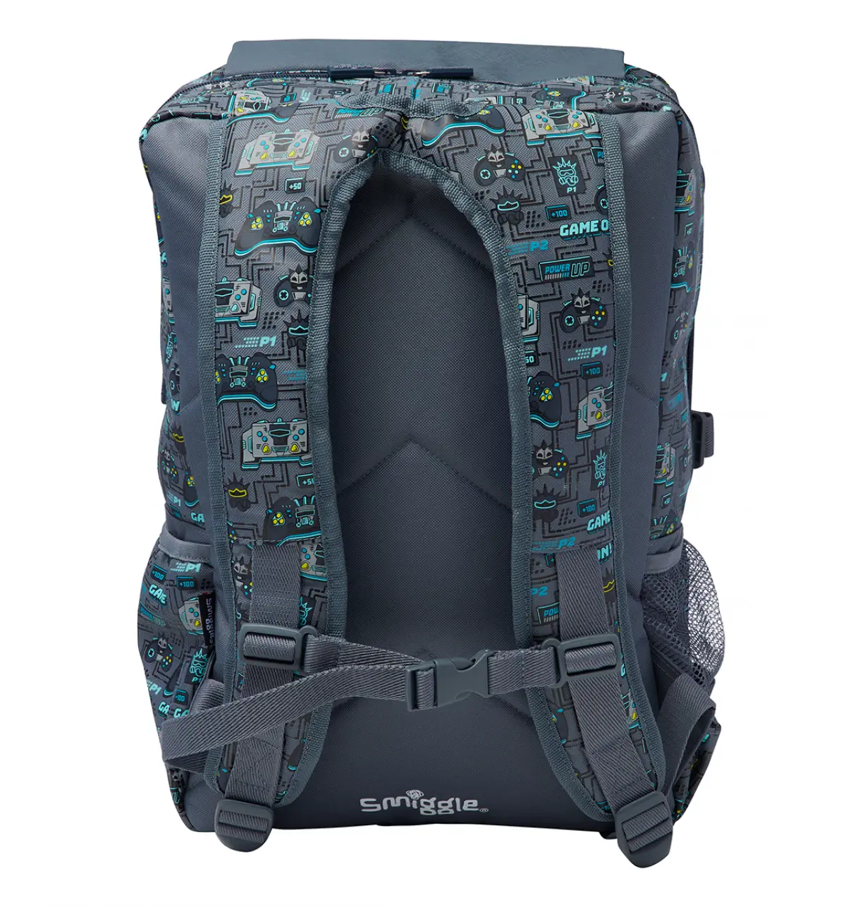 Smiggle Epic Adventures Attach Foldover Backpack Grey, 3Y+