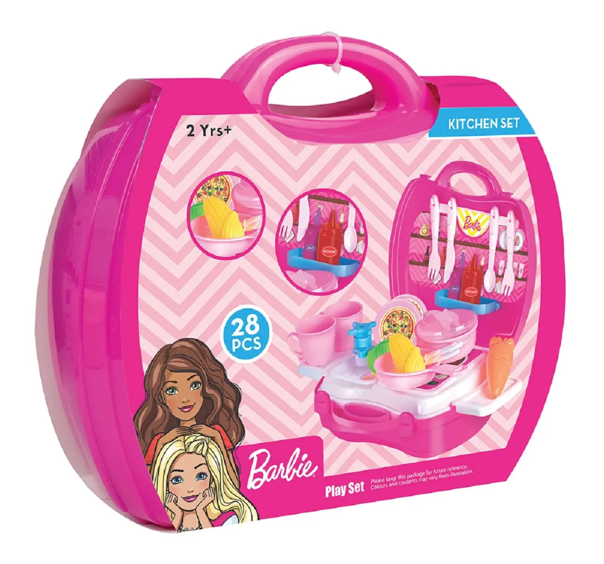 Buy ITOYS Suitcase Kitchen Set Barbie, Multicolour, 2Y+ Online ...