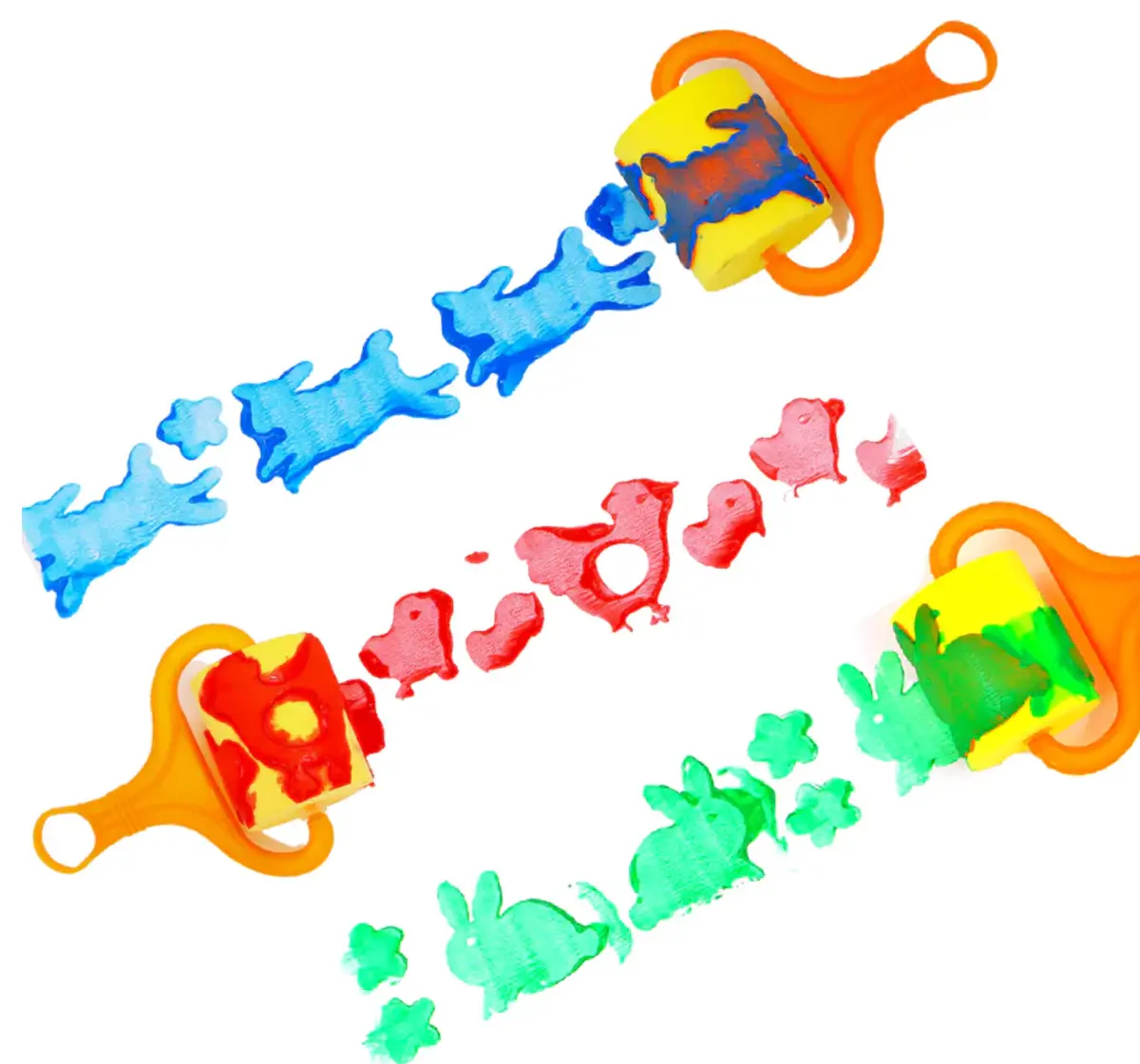 Buy Scoobies Set of 3 Animal Design Paint Rollers Kids Art Fun Craft ...