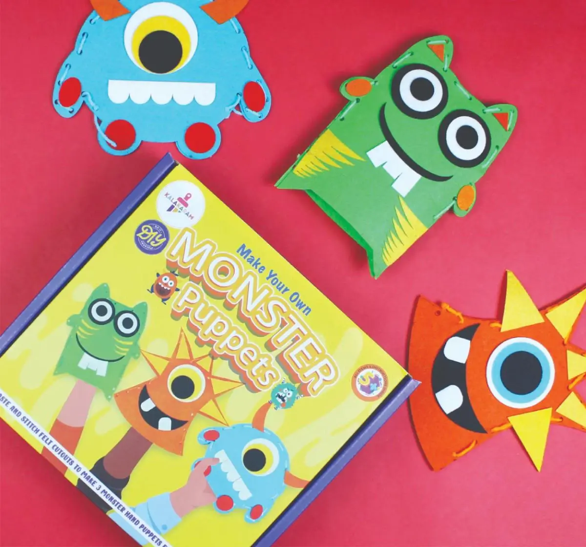 Buy Kalakaram Monster Puppets Making Kit, 5Y+ Online | Hamleys India